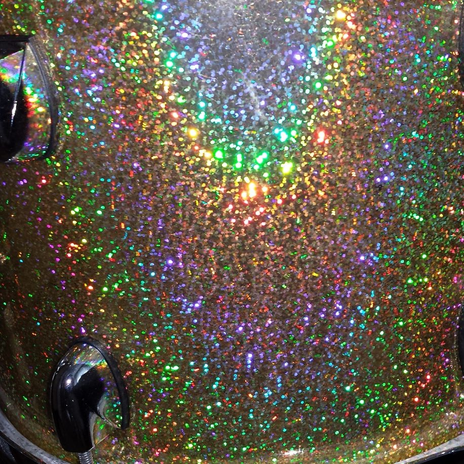 Champagne Prismatic Glitter Drum Wrap - Walopus Drum Wrap