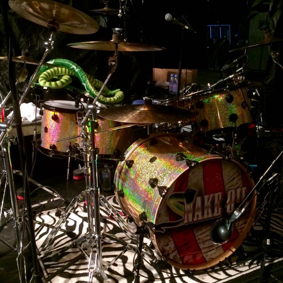 Champagne Prismatic Glitter Drum Wrap - Walopus Drum Wrap