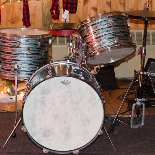 Mint Oyster Glitter Drum Wrap - Walopus Drum Wrap