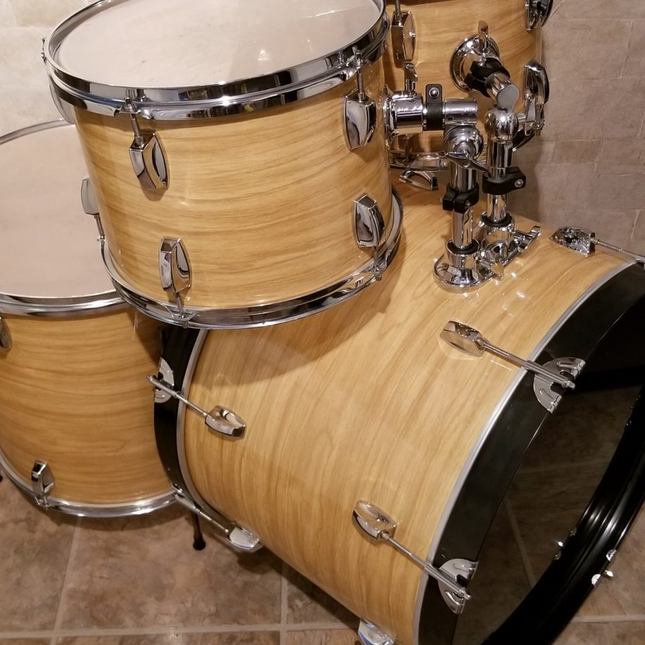 Rocky Mountain Maple Wood Grain Drum Wrap - Walopus Drum Wrap